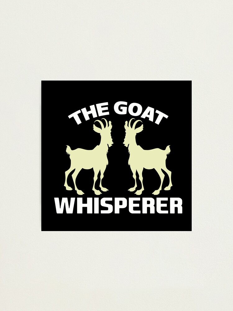 Lámina fotográfica «El susurrador de cabras | Amante de la cabra | Cría de animales» de ...