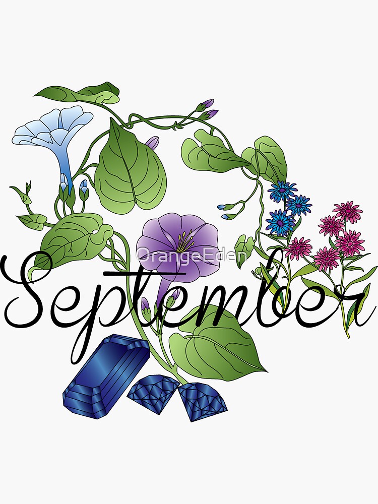"September" Sticker by OrangeEden | Redbubble