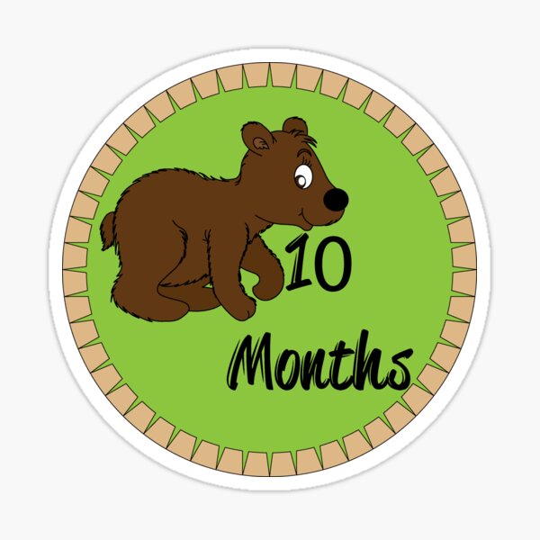 "10 Months" Sticker by OrangeEden | Redbubble