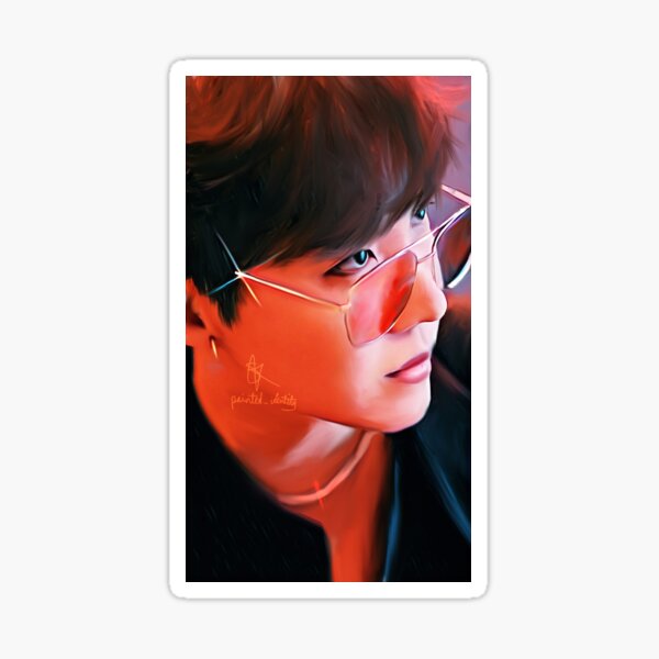 "Retro J-Hope" Sticker for Sale by Paintedidentity | Redbubble