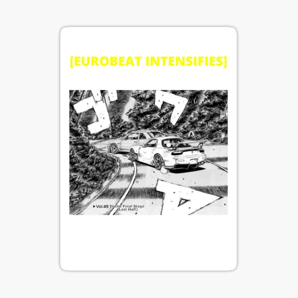 Eurobeat Intensifies Stickers | Redbubble