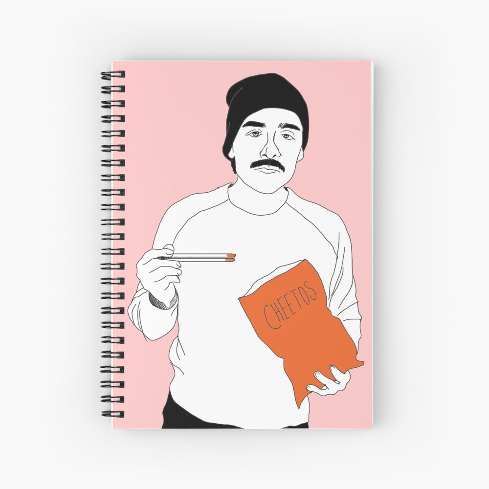 "Oscar Isaac Eating Cheetos with Chopsticks" Spiral Notebook by ...