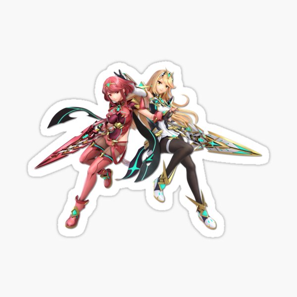 "Pyra and Mythra" Sticker by KOSCs | Redbubble