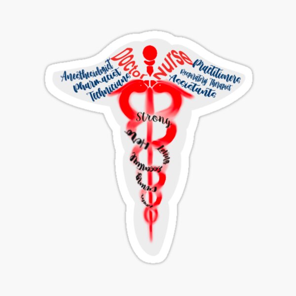 "Caduceus Medical Professional Symbol " Sticker by Missmaye72 | Redbubble