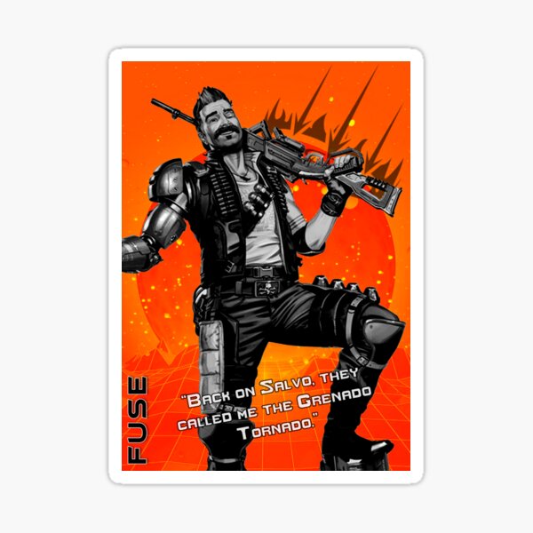 "Fuse Poster Legend - Apex" Sticker by ElevenGraphics | Redbubble