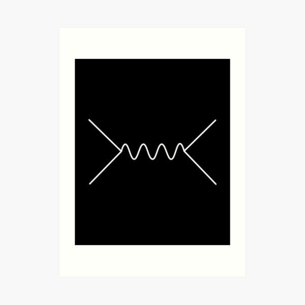 Lámina artística «Diagrama de Feynman - Física Ciencia cuántica ...