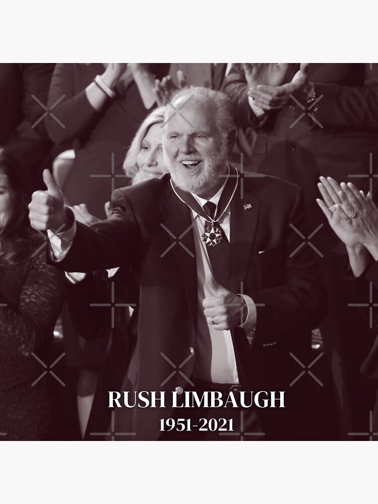 "Rush Limbaugh" Sticker for Sale by trendystall | Redbubble