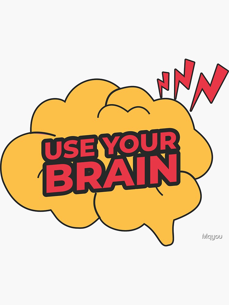 "Good Job Brain" Sticker for Sale by Mqyou | Redbubble