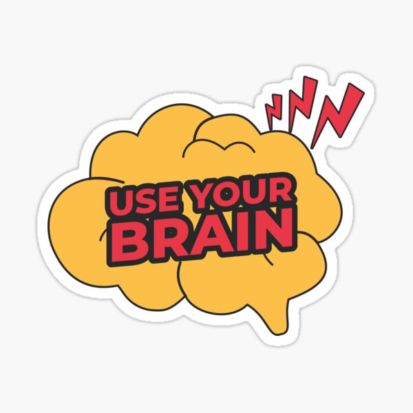 "Good Job Brain" Sticker for Sale by Mqyou | Redbubble