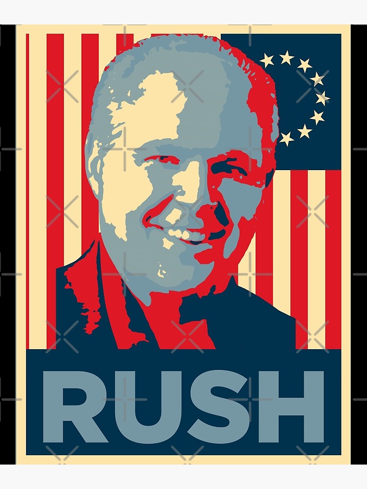 "Rush Limbaugh" Art Print for Sale by WarzoneStrtWear | Redbubble