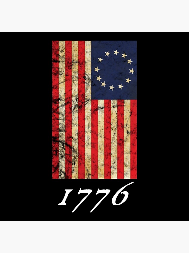 "Betsy Ross Flag 1776 Vintage Revolutionary flag" Poster by abeytahome ...