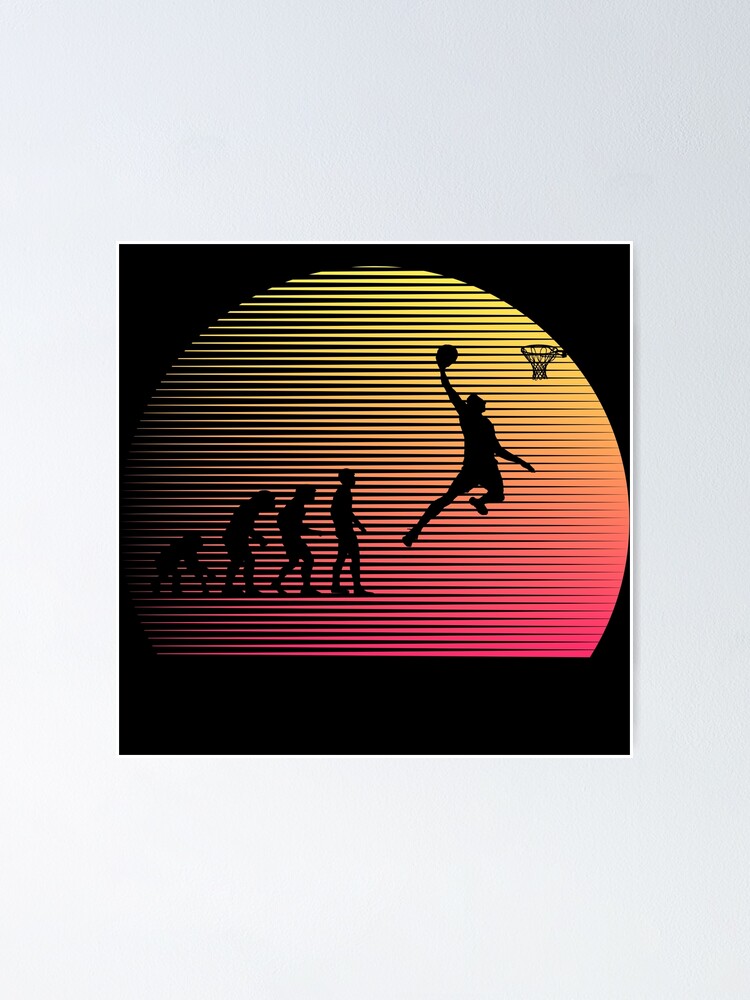 "Evolution of mankind BASKETBALL" Poster for Sale by Cheerocki | Redbubble