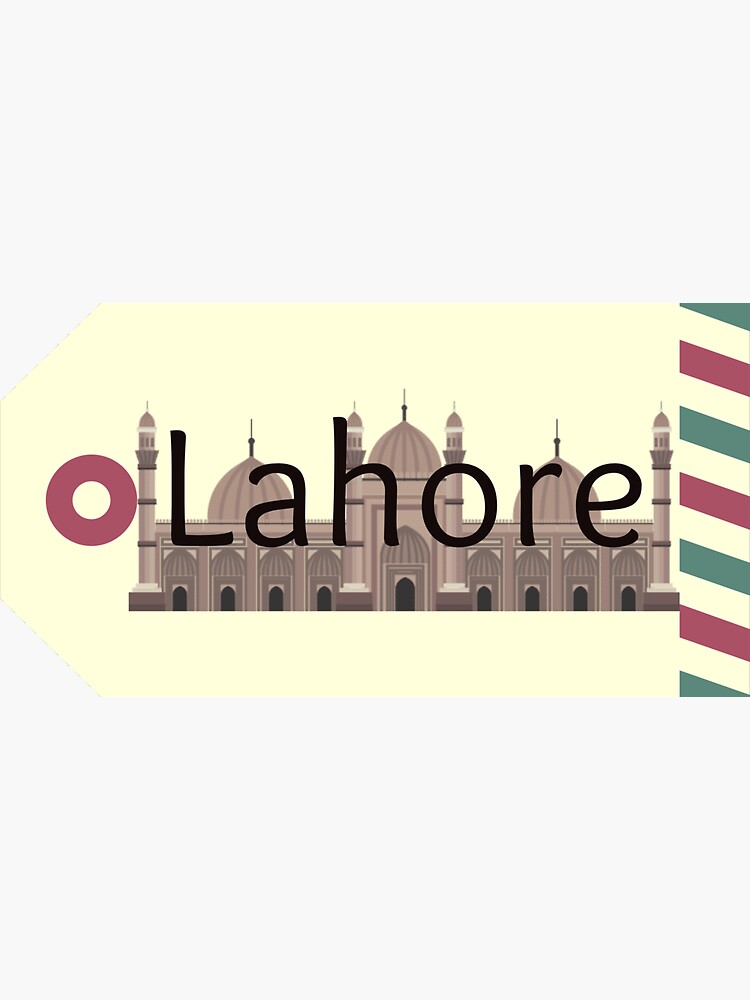 "Lahore Tag - Shahi Mosque" Sticker for Sale by ClassyGeek1 | Redbubble