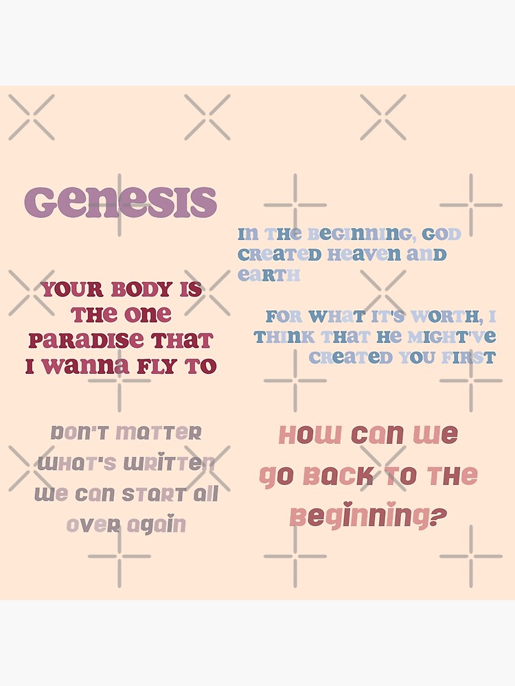 "Genesis (pack)" Poster for Sale by vbsartwork | Redbubble