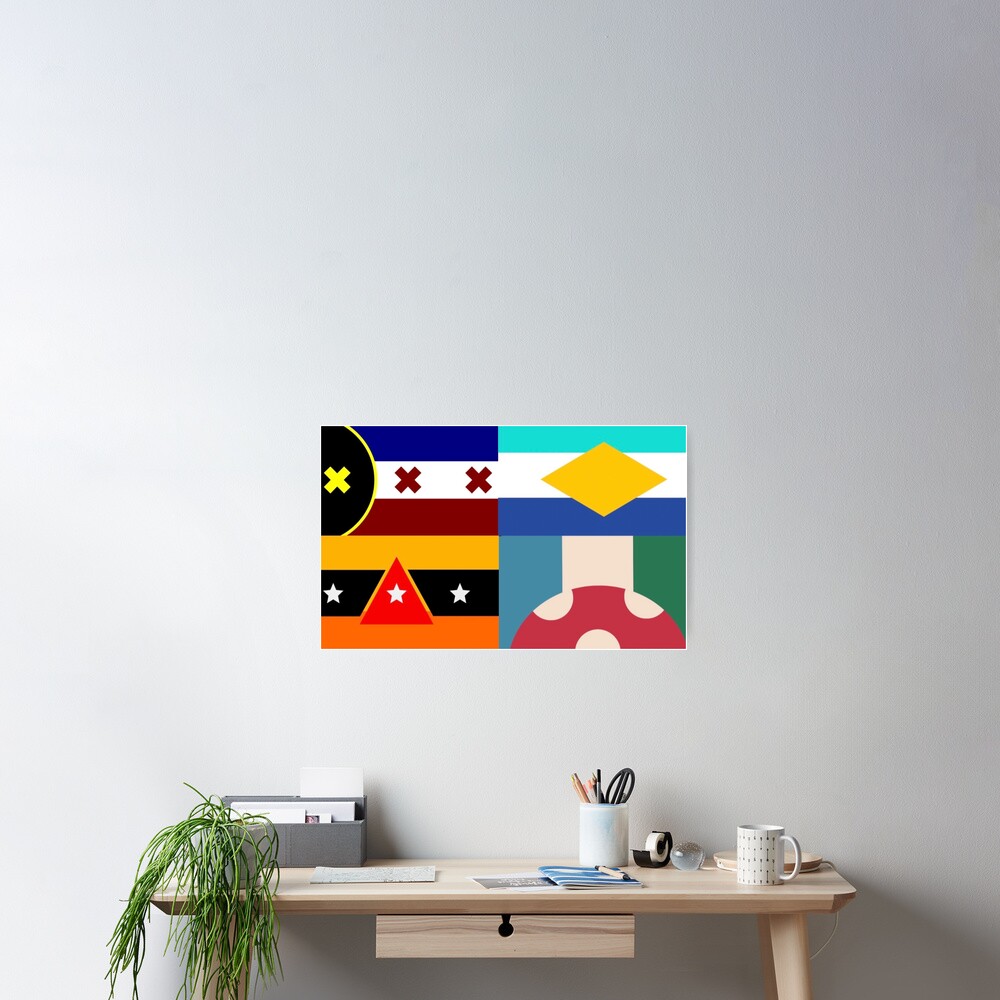 "DSMP Flags" Poster for Sale by Artyabby16 | Redbubble