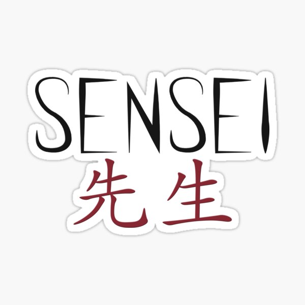 "Sensei" Sticker by WaddlePenguin | Redbubble