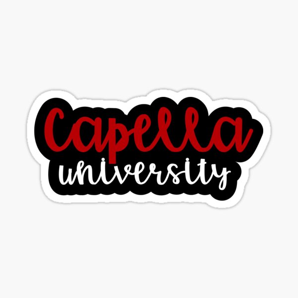 "Capella U Script" Sticker for Sale by eclecticbyecal | Redbubble