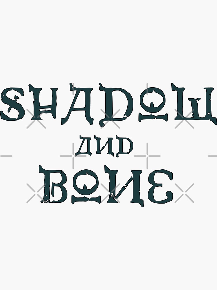 "Shadow and Bone font" Sticker for Sale by kaspertheghost | Redbubble