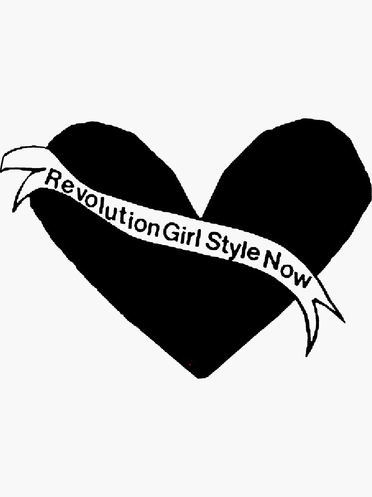 "Revolution girl style now" Sticker for Sale by Pencilhobo | Redbubble