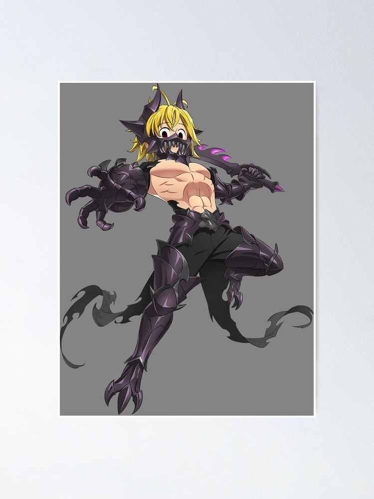 "Seven Deadly Sins Meliodas Full Body (Demon) #6" Poster by thePeachPit ...