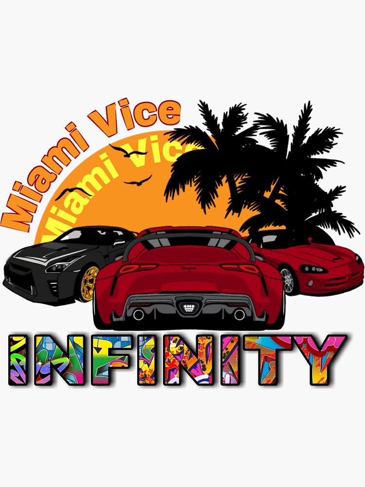 "Notorious Miami vice vector" Sticker for Sale by atlasgraphic | Redbubble