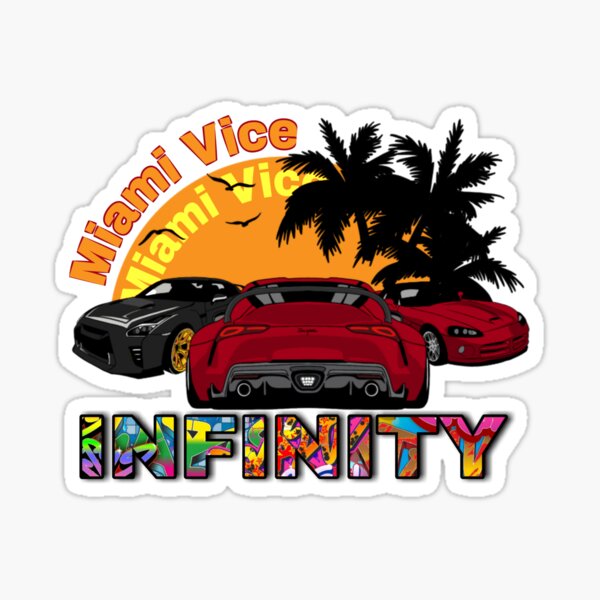 "Notorious Miami vice vector" Sticker for Sale by atlasgraphic | Redbubble