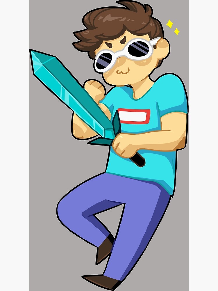 "george chibi Dream Team Smp" Poster for Sale by camrenhane | Redbubble