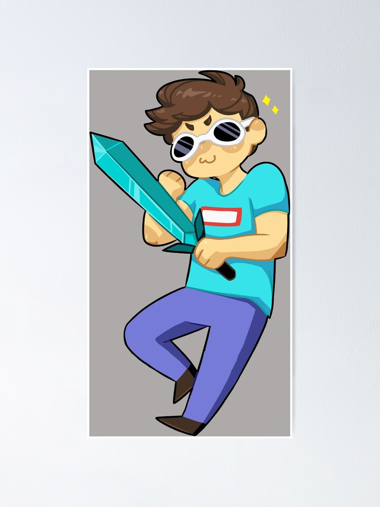 "george chibi Dream Team Smp" Poster for Sale by camrenhane | Redbubble