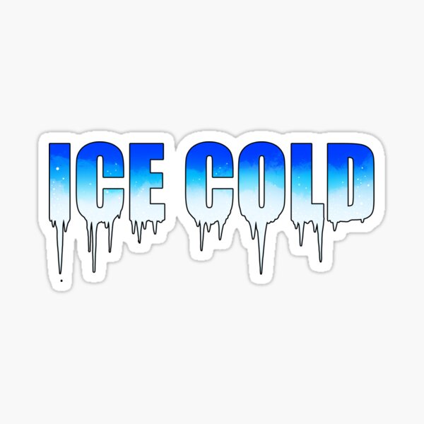 "Ice Cold 2" Sticker for Sale by LeonLambyArt | Redbubble