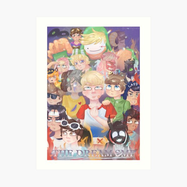"THE DREAM SMP POSTER" Art Print by Sparklebugsy | Redbubble