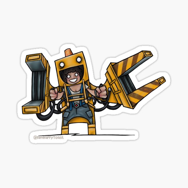 "Power Loader Super Happy Fun Time!" Sticker by HappyToast | Redbubble