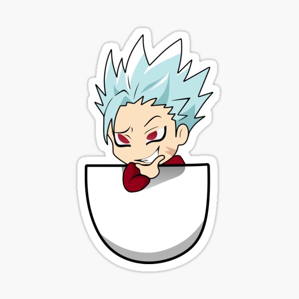 "Ban "Fox" Greed Sin - Seven Deadly Sins" Sticker by ZeroOneProject ...