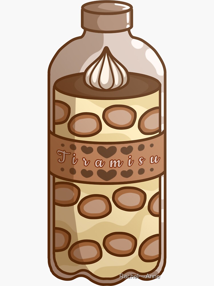 "Bottled Tiramisu" Sticker for Sale by Rachel---Anne | Redbubble