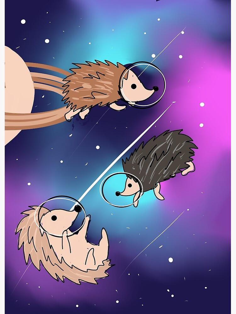 "Space Hedgehogs" Poster by RavenOfficiall | Redbubble