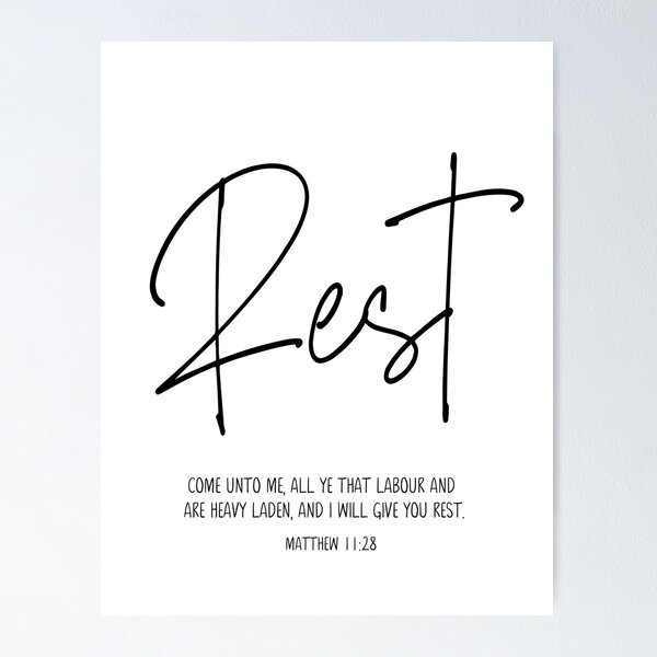 "Matthew 11:28, I Will Give You Rest, Bible Verse, Modern Christian ...