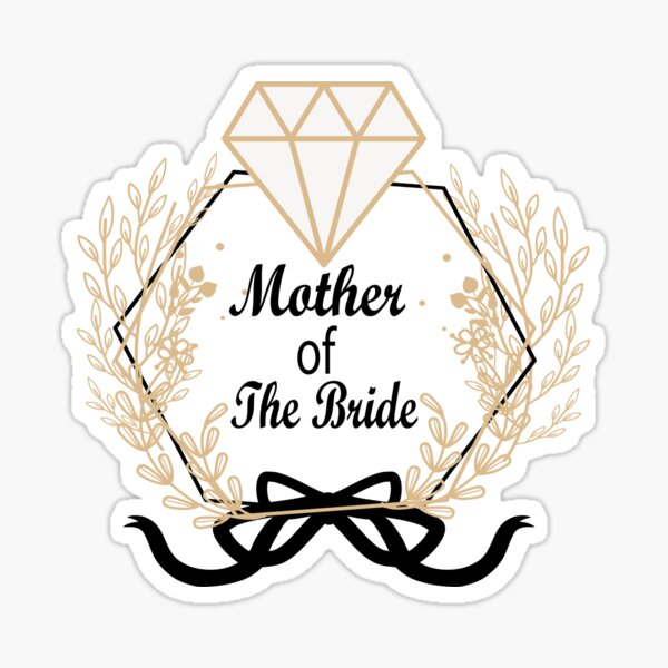 "Mother of the Bride mask" Sticker for Sale by Lactus | Redbubble