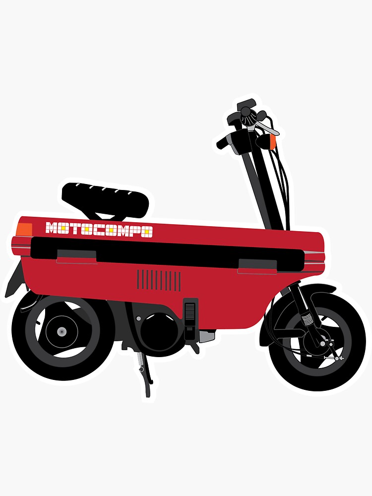 "Motocompo Vintage Motorcycle" Sticker for Sale by vukojev-alex | Redbubble