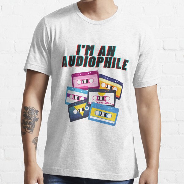 "Audiophile t-shirt" T-shirt for Sale by BlackCatTShirts | Redbubble ...