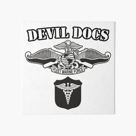 Lámina rígida «Navy Devil Docs - Fleet Marine Force y ayudante médico ...