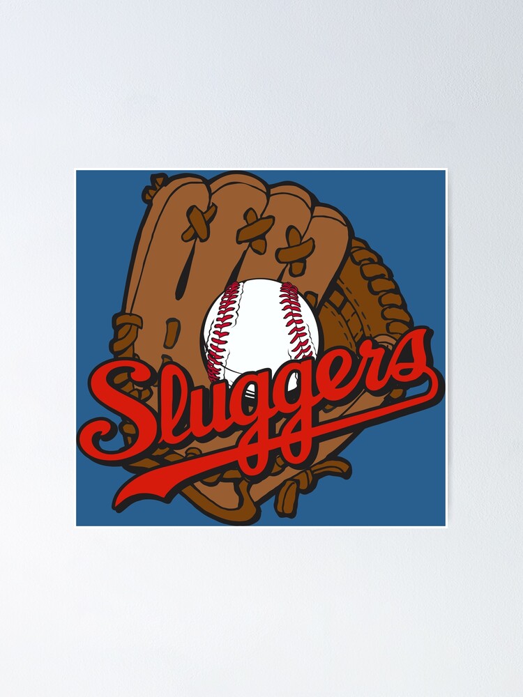 "Sluggers Baseball Logo" Poster for Sale by David Ayala | Redbubble