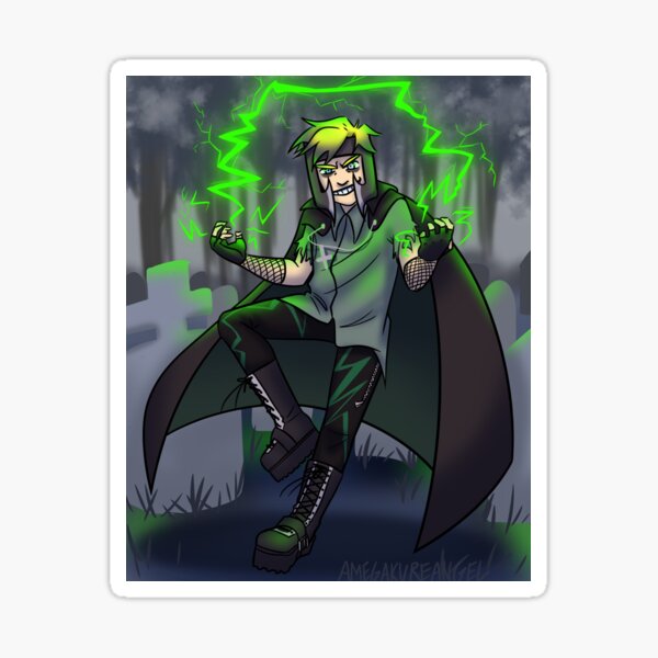 "Gothic Professor Chaos" Sticker for Sale by AmegakureAngel | Redbubble