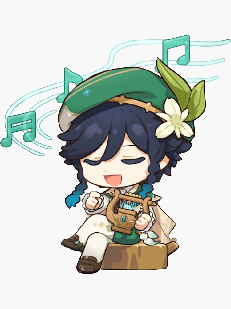 "Venti Chibi" Sticker by Modud | Redbubble