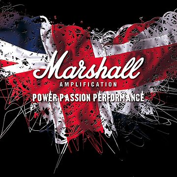 "Marshall Amp Union Jack - Power, Passion, Performance" Classic T-Shirt ...