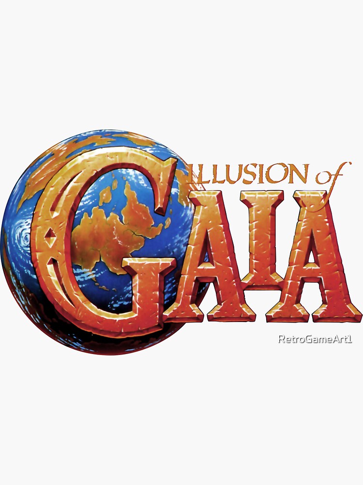 "Gaia Logo" Sticker by RetroGameArt1 | Redbubble