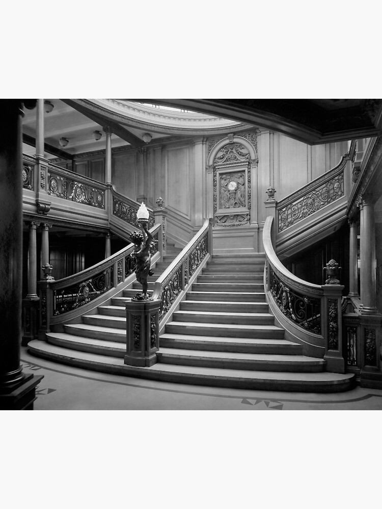 "RMS Olympic Grand Staircase - Circa 1911" Sticker for Sale by ...