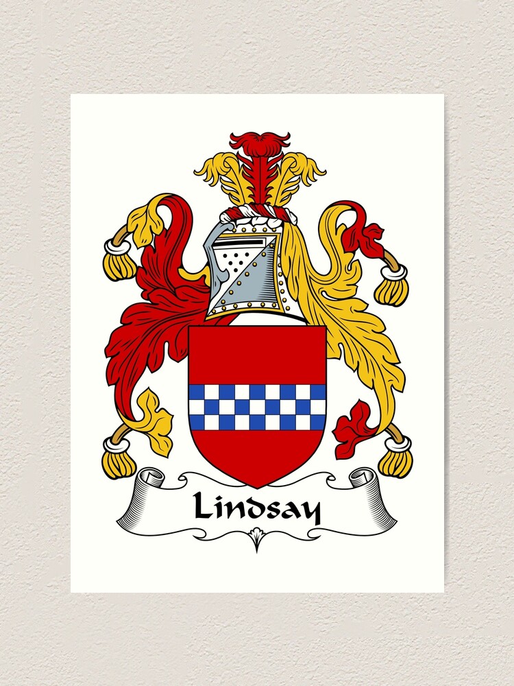 "Lindsay Coat of Arms / Lindsay Family Crest" Art Print for Sale by ...