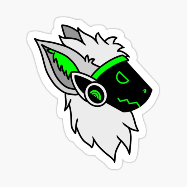 "Furry Protogen Art" Sticker for Sale by planetpaws | Redbubble