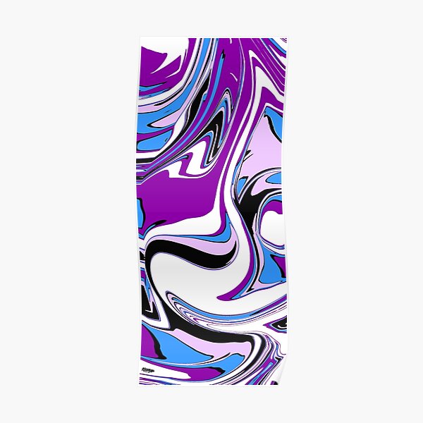 "Purple, blue and black marble mash" Poster by PrestigeRTGArt | Redbubble