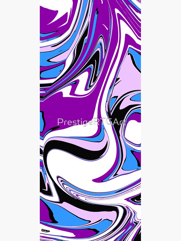 "Purple, blue and black marble mash" Sticker by PrestigeRTGArt | Redbubble