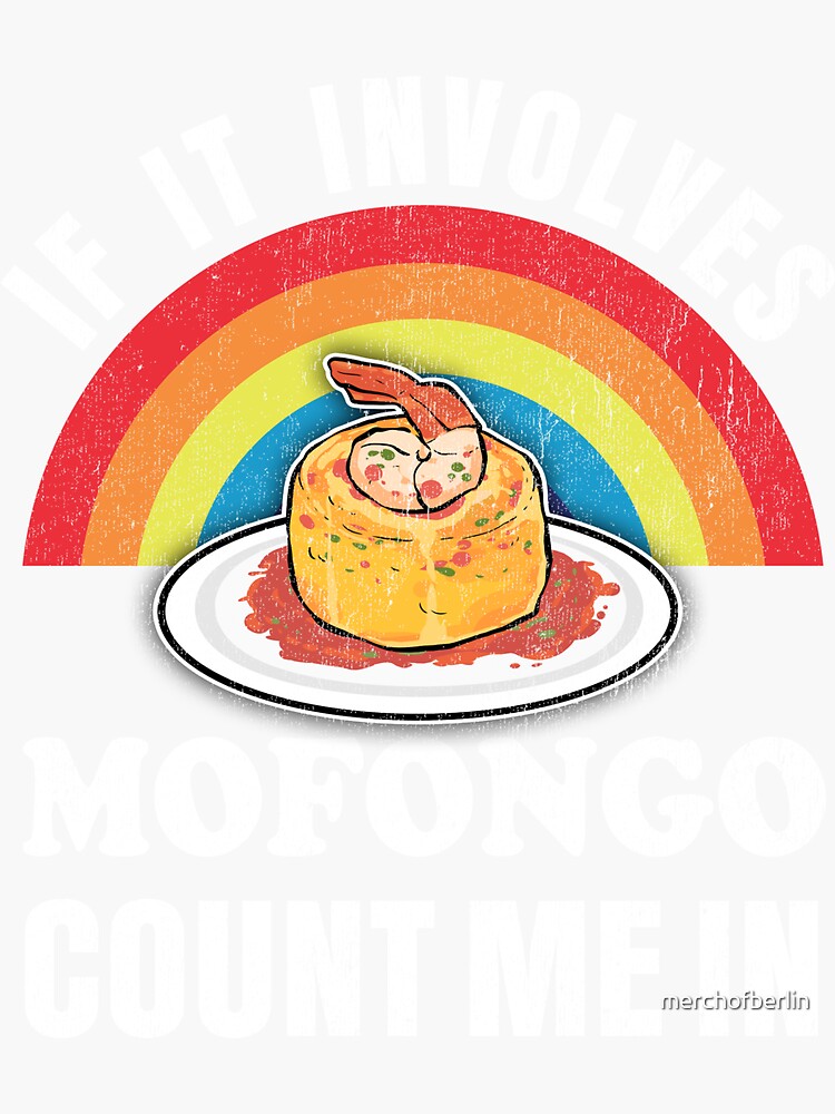 "Mofongo Puerto Rican Plantain Food print" Sticker for Sale by ...
